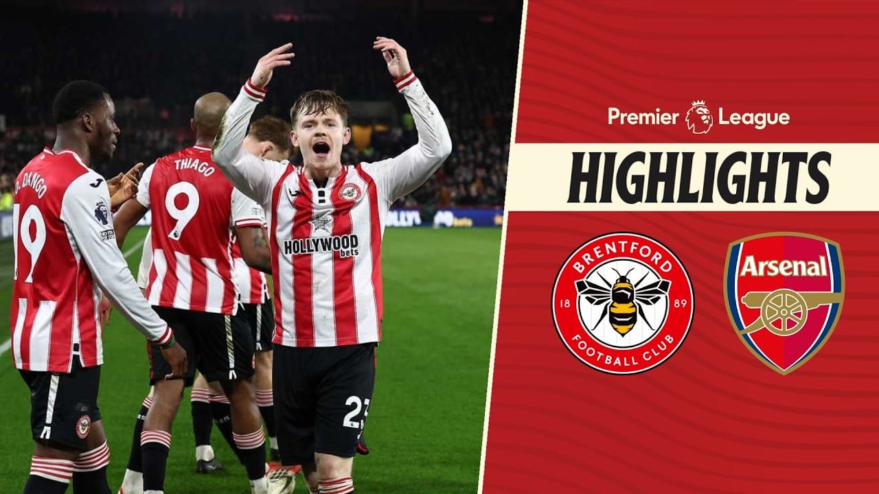 Brentford Vs Arsenal Video Highlights: Title Race Wide Open! | Premier ...