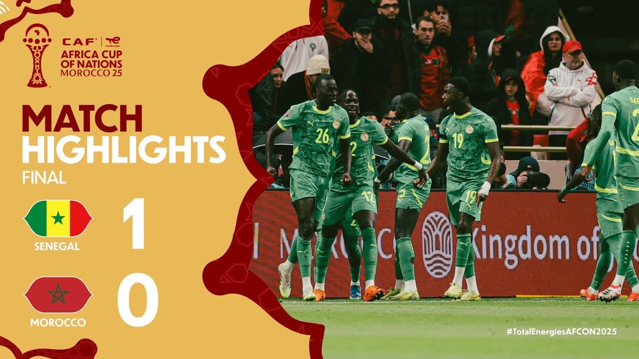 WALK-OFF CHAOS & PANENKA FAIL! Senegal 1-0 Morocco | AFCON Final Highlights