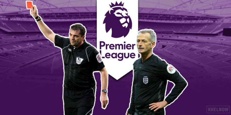 Top five referees who have officiated the most Premier League games
