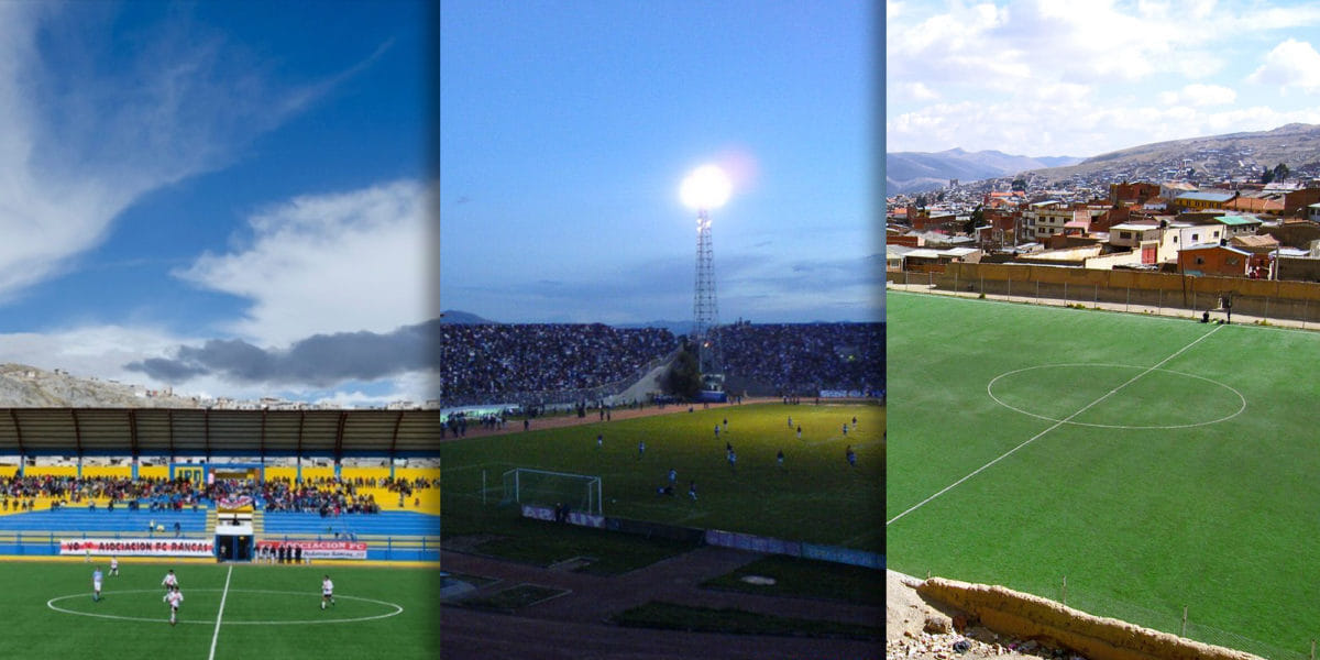 Top 10 highest altitude football stadiums in the world