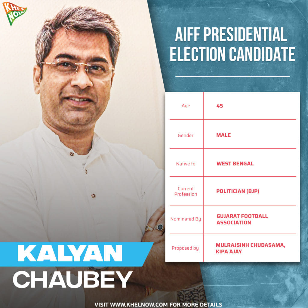 Who is AIFF Presidential candidate Kalyan Chaubey?