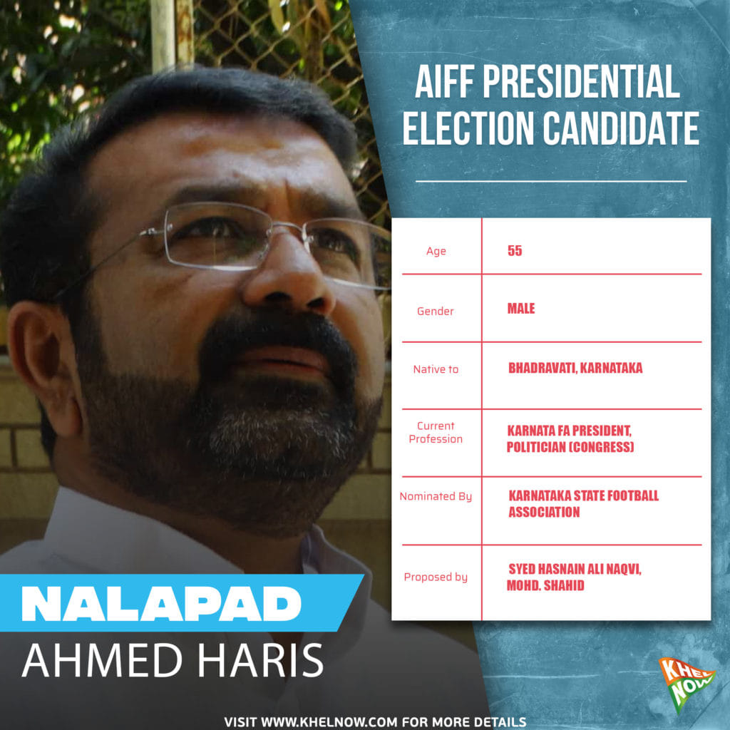 Who is AIFF Presidential candidate NA Haris?