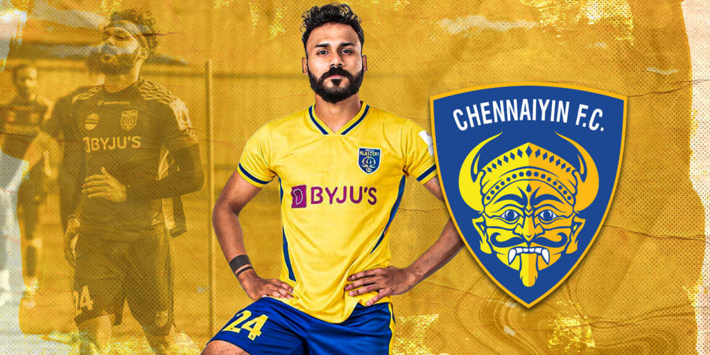 ISL: Prasanth K joins Chennaiyin FC after leaving Kerala Blasters