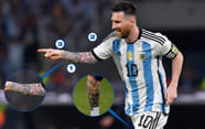 Lionel Messi Tattoos Argentina s Lionel Messi Shows A Tattoo Of His