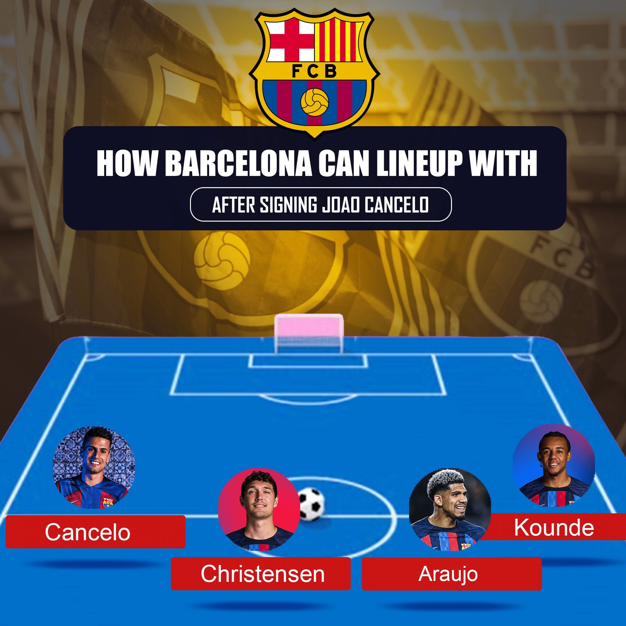 Three ways Barcelona's defence could lineup after signing Joao Cancelo