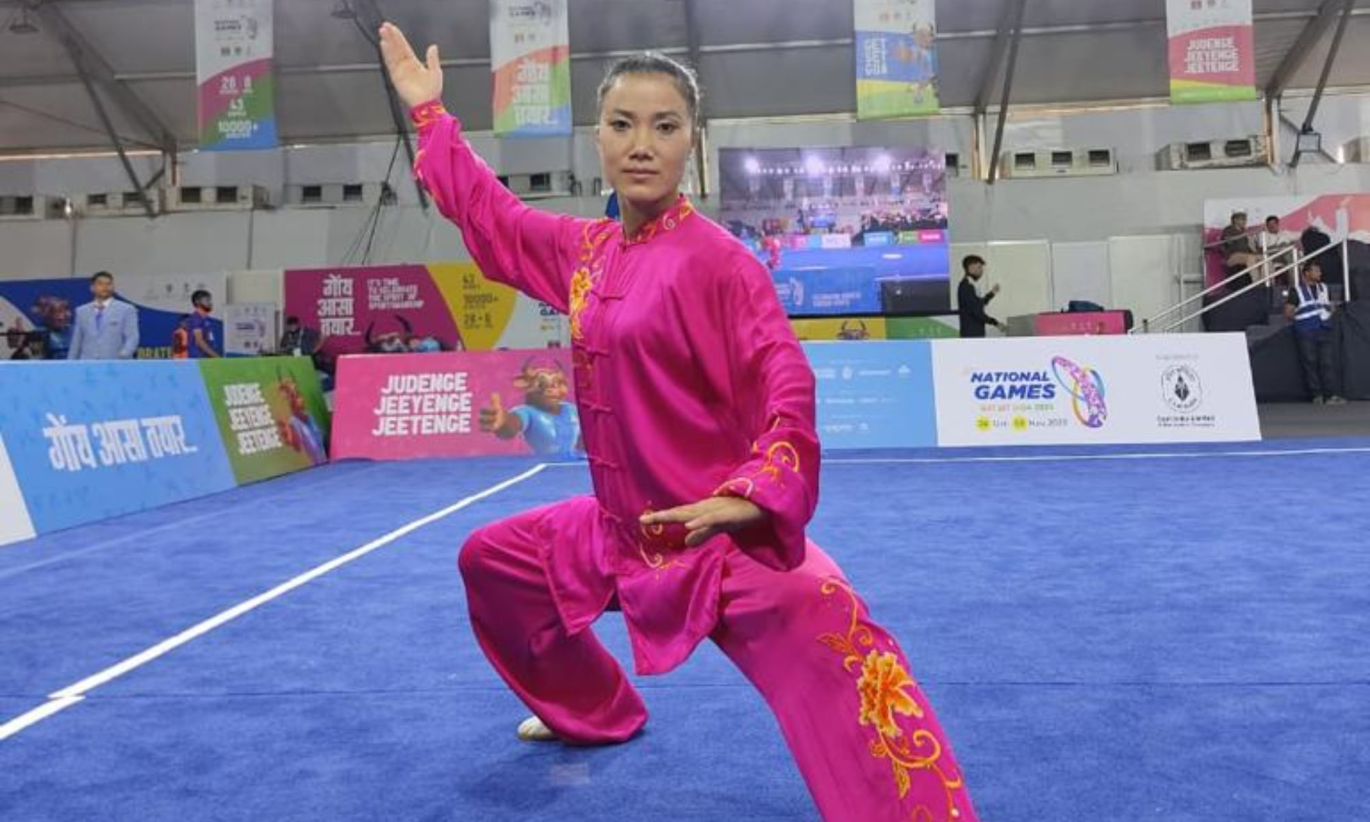 National Games 2023: Manipur's Leimapokpum Sanatombi Chanu celebrates ...