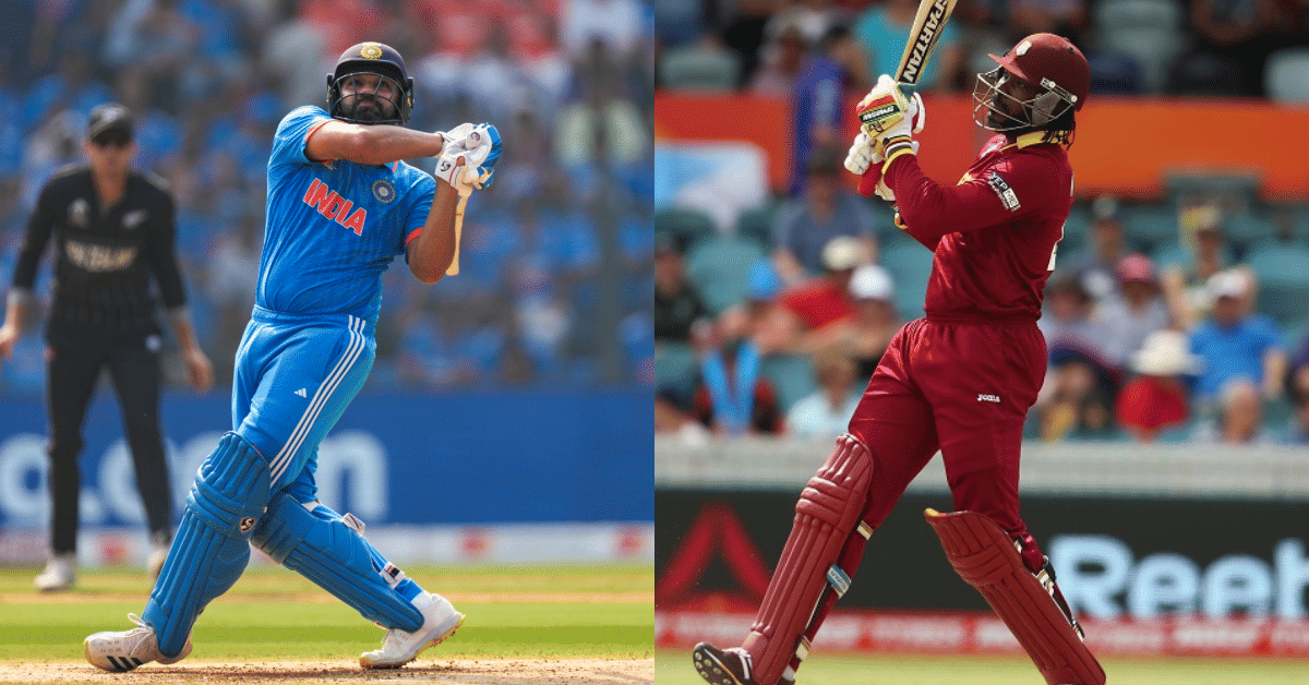 Rohit Sharma breaks Chris Gayle's record for most sixes in ICC Cricket World Cup history
