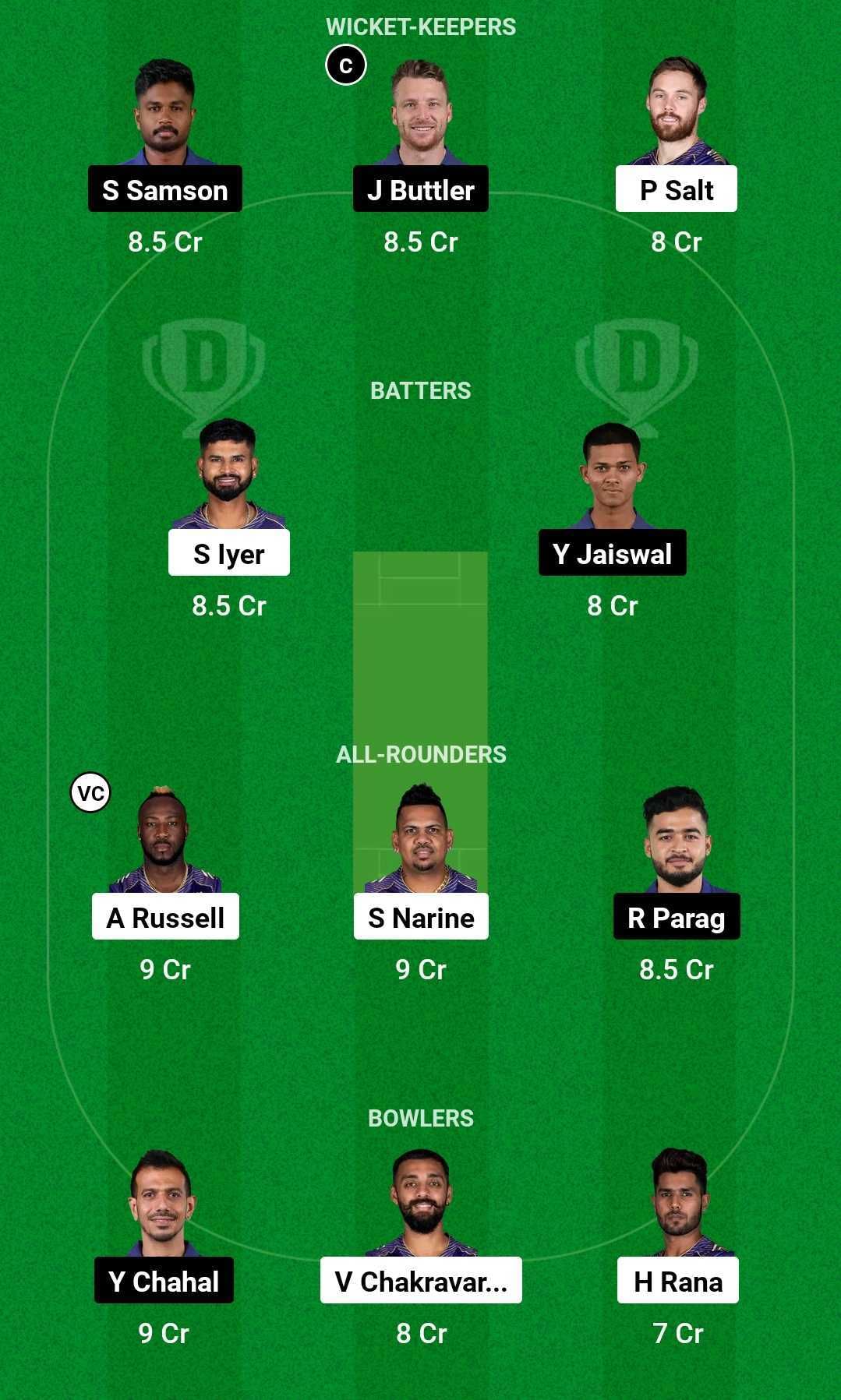 KKR vs RR Dream11 Prediction Today Match 31 IPL 2024