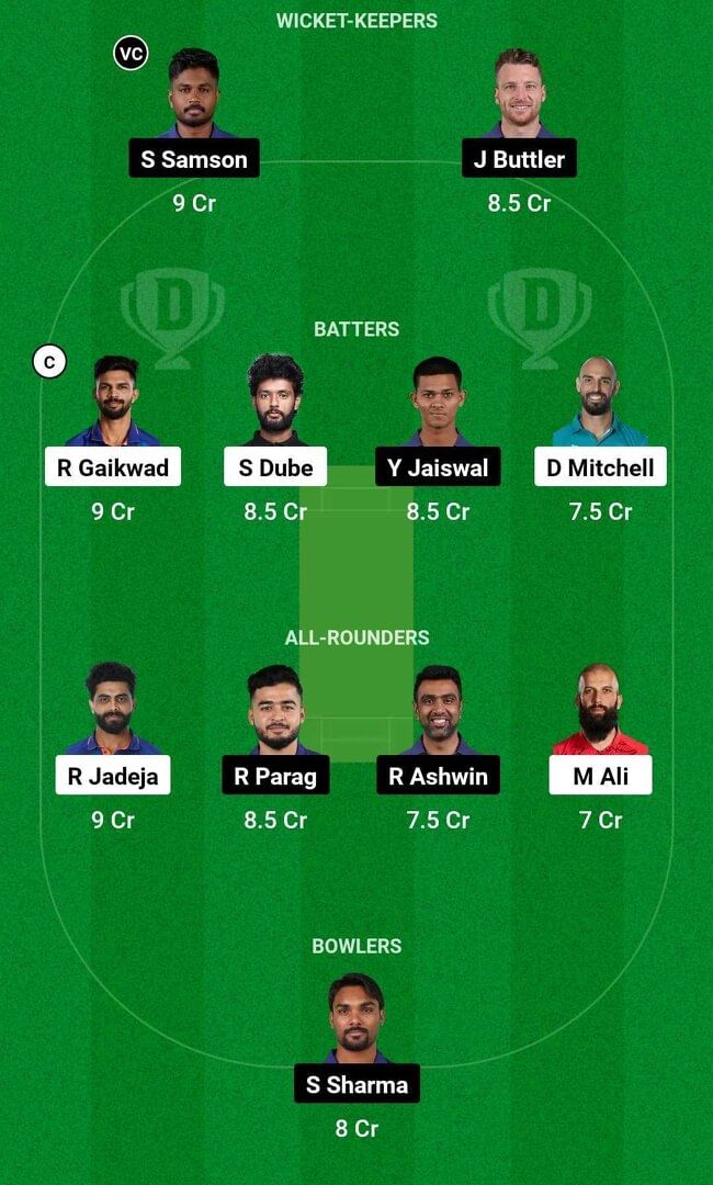 CHE vs RR Dream11 Prediction, Dream11 Playing XI, Today Match 61, IPL 2024