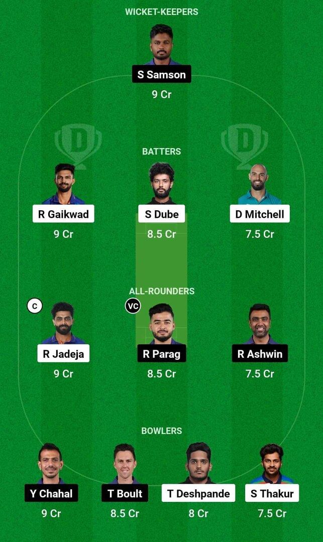 CHE vs RR Dream11 Prediction, Dream11 Playing XI, Today Match 61, IPL 2024