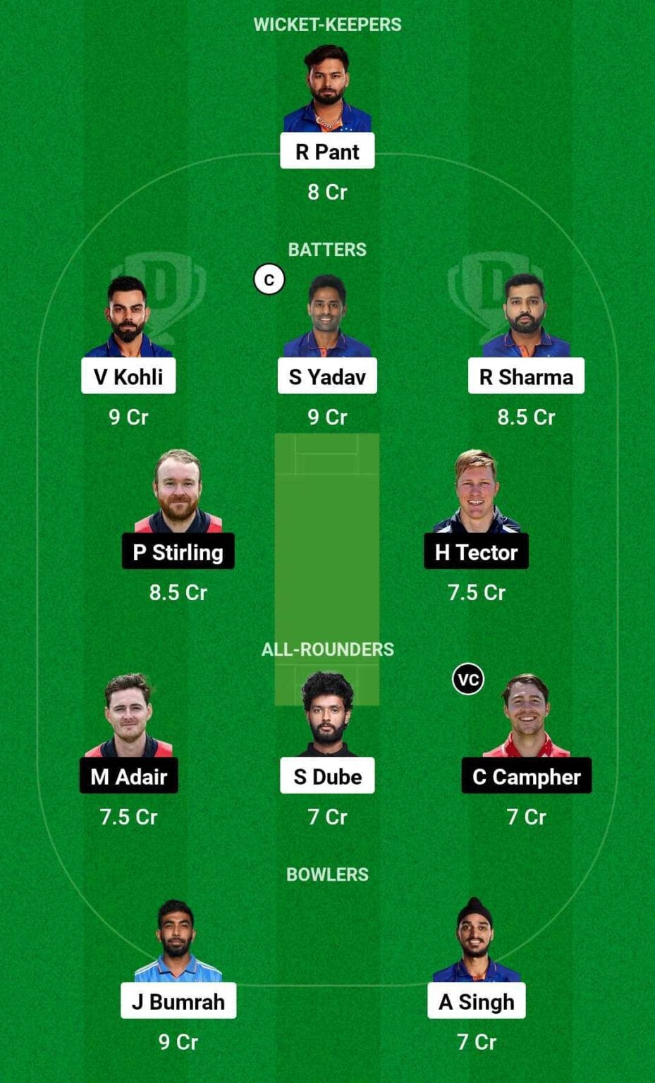 IND vs IRE Dream11 Prediction, Dream11 Playing XI, Today Match 8, ICC ...