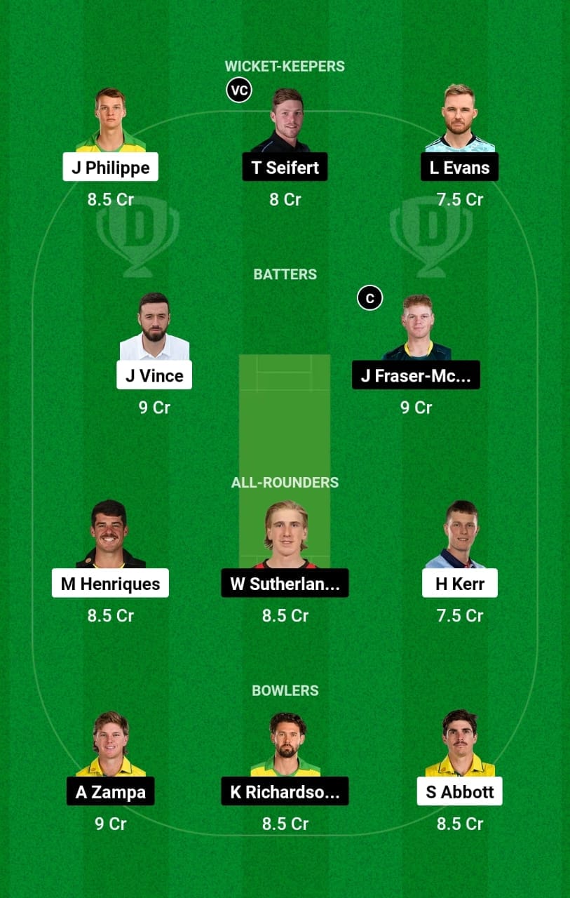 SIX vs REN Dream11 Prediction Today Match 2 BBL 2024-25