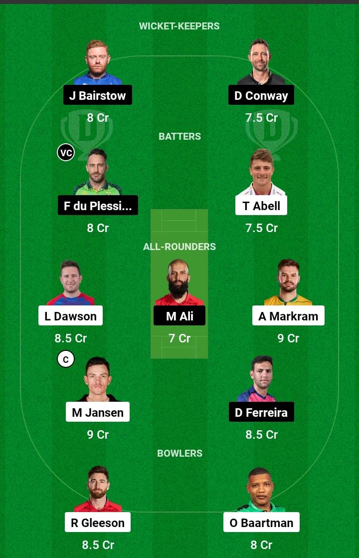 SEC vs JSK Dream11 Prediction Today Match 19 SA20 2025