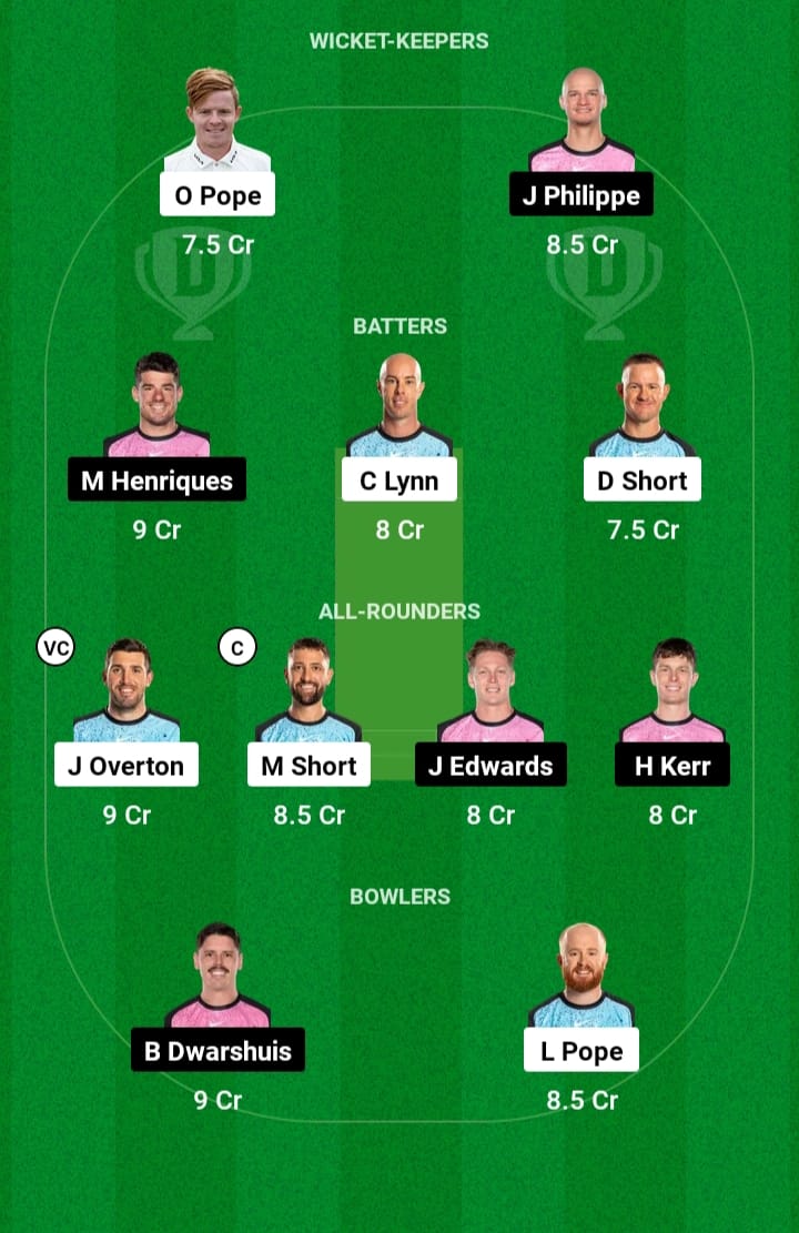 STR vs SIX Dream11 Prediction Today Match 35 BBL 2024-25