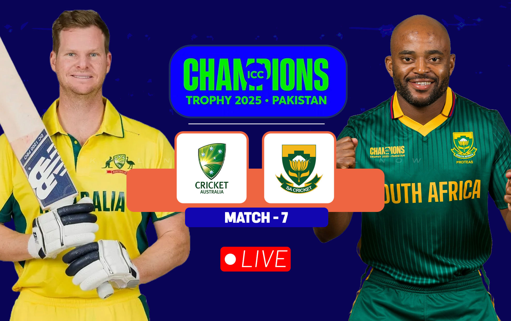 AUS vs SA: Live streaming details, when and where to watch match 7 of ICC Champions Trophy 2025