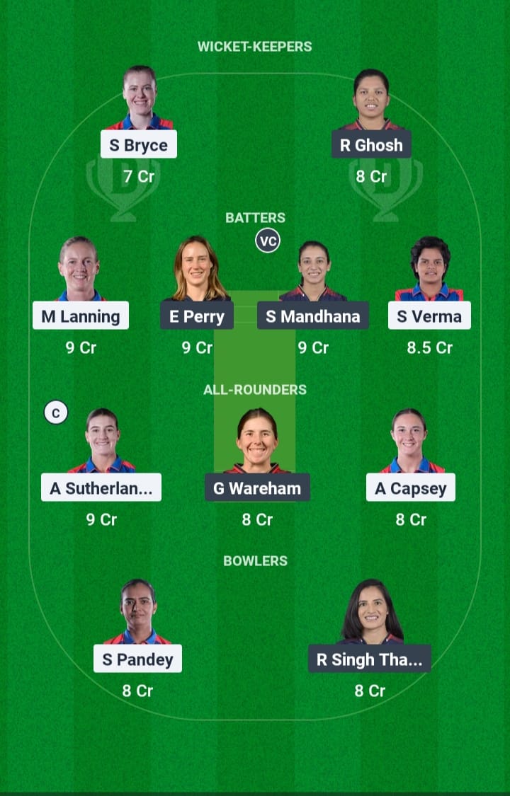 DEL-W vs BLR-W Dream11 Prediction Today Match 4 Tata WPL 2025