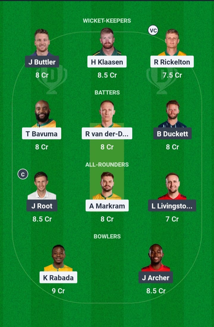 SA vs ENG Dream11 Prediction Today Match 11 ICC Champions Trophy 2025