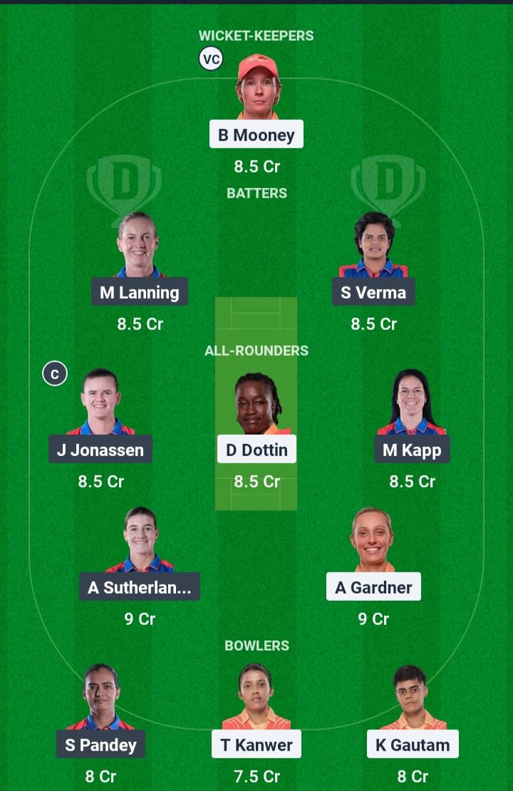 GJ-W vs DEL-W Dream11 Prediction Today Match 17 TATA WPL 2025