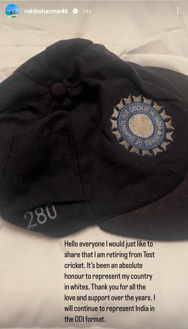 Rohit Sharma announces retirement from test cricket with immediate ...