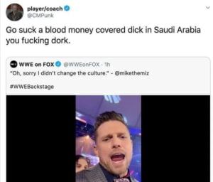 CM Punk was aware of potential backlash from WWE fans in Saudi Arabia