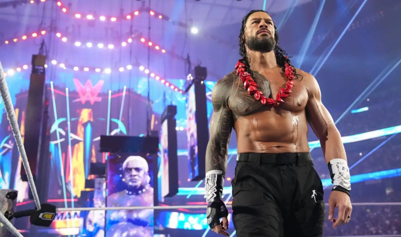 Which sneaker did Roman Reigns wear during his WWE return on 07/14 RAW?