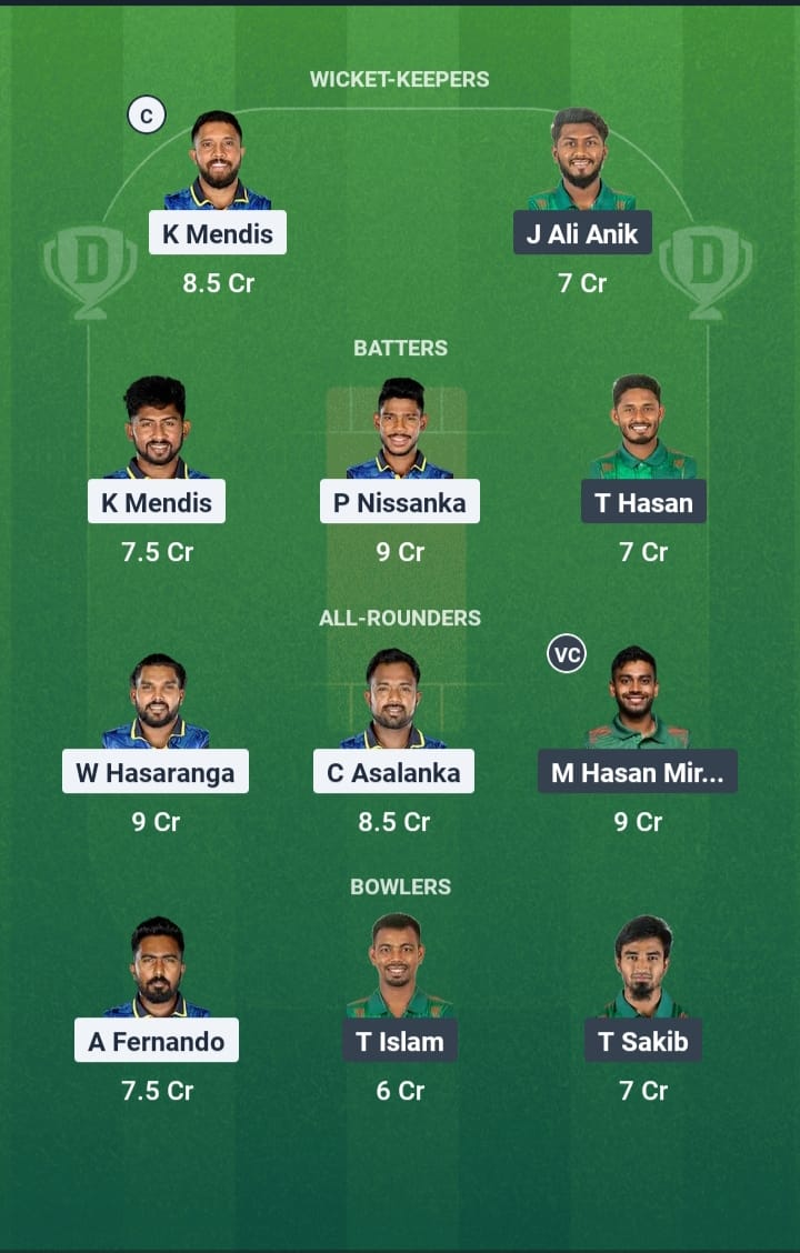 SL vs BAN Dream11 Prediction Today Match 3rd ODI Sri Lanka vs ...