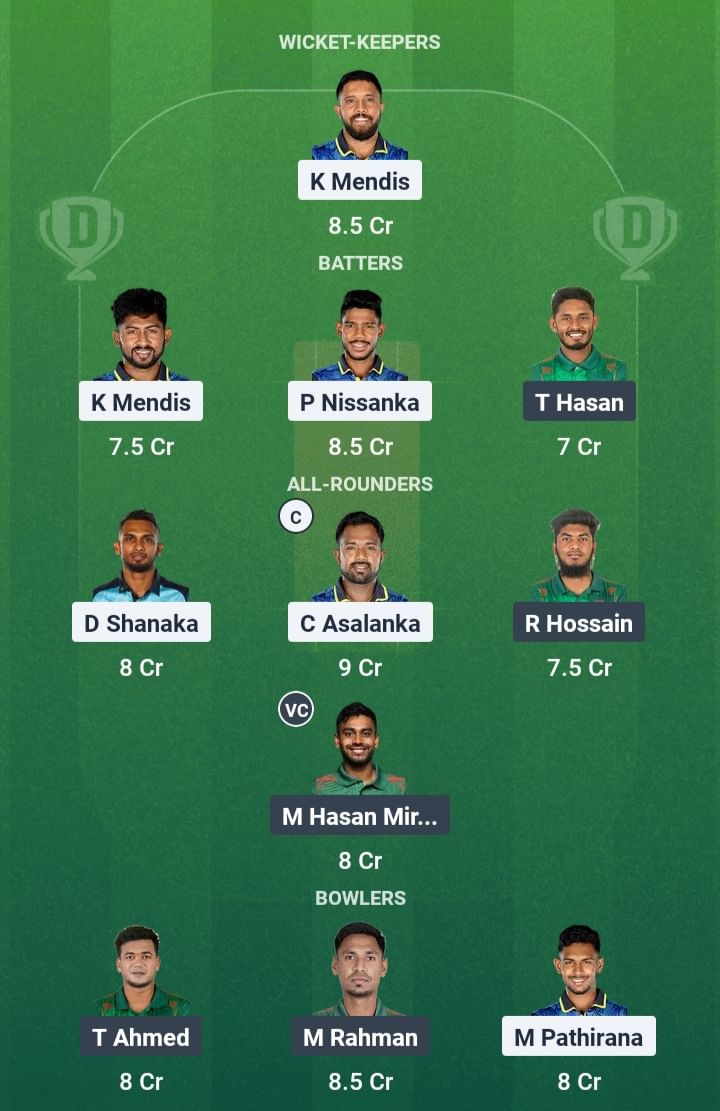 SL vs BAN Dream11 Prediction Today Match 1st T20I Sri Lanka vs Bangladesh T20I series 2025