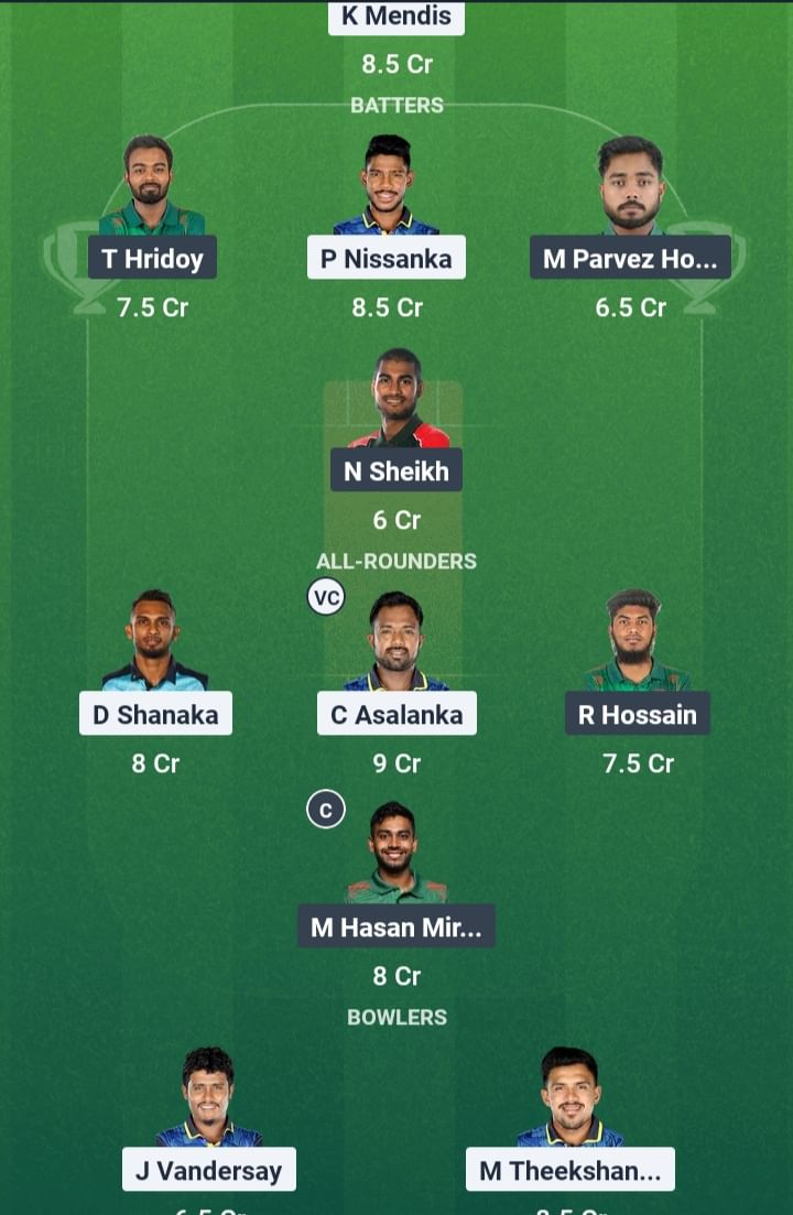 SL vs BAN Dream11 Prediction Today Match 2nd T20I Sri Lanka vs Bangladesh T20I series 2025