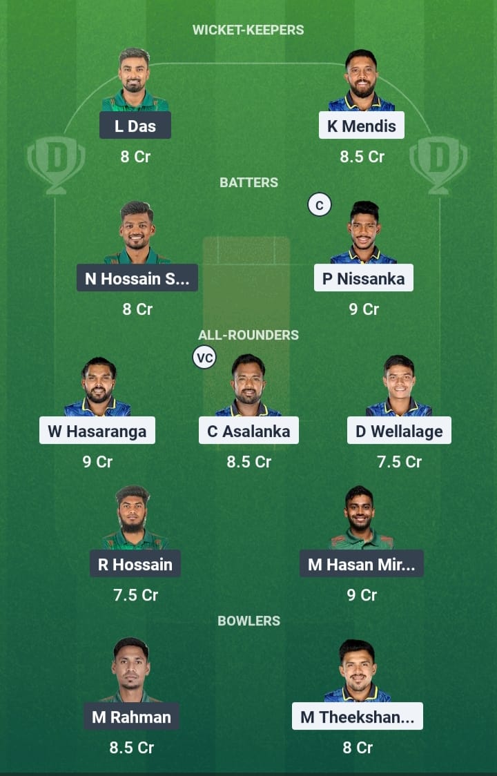 SL vs BAN Dream11 Prediction Today Match 1st ODI Sri Lanka vs ...