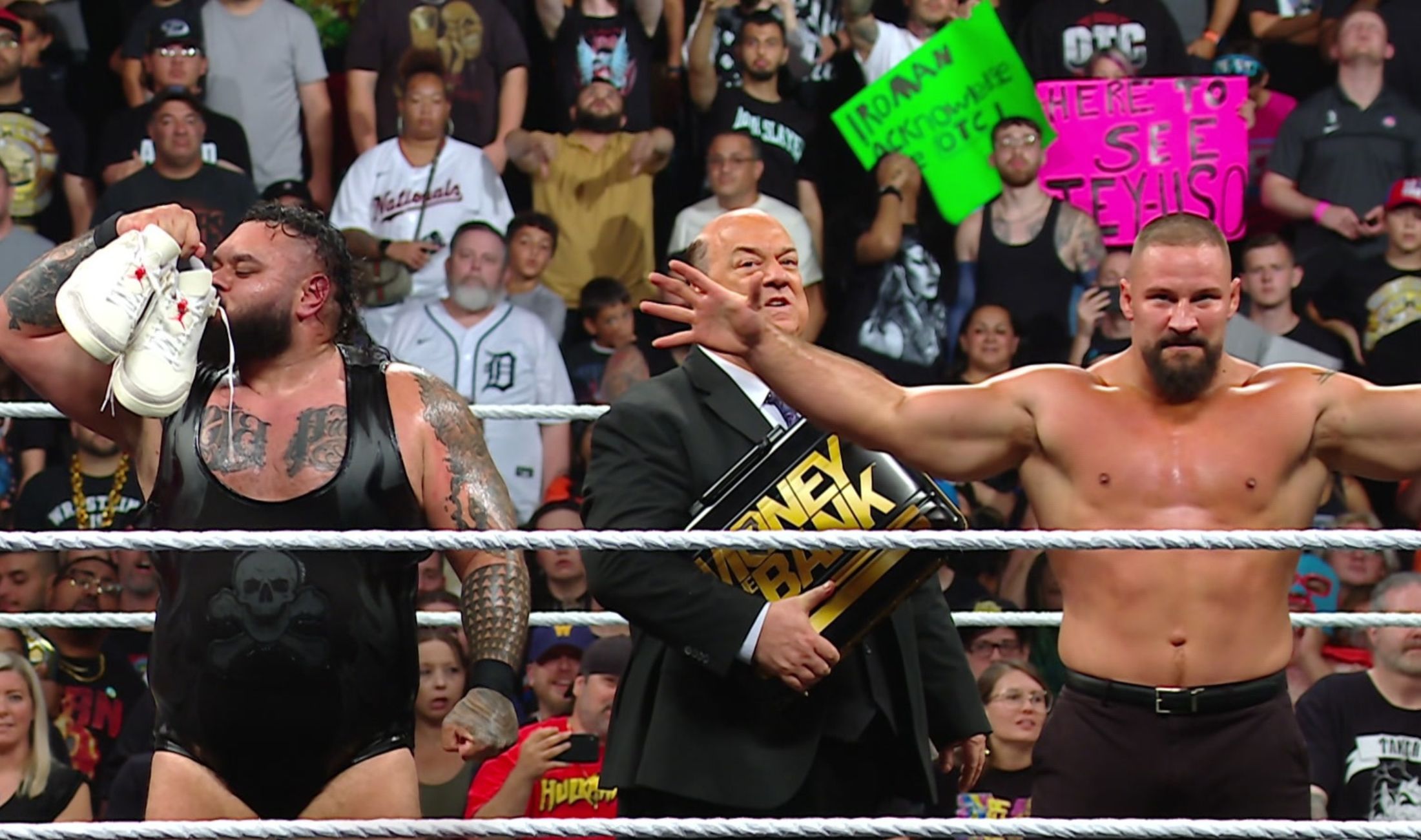 Which Roman Reigns sneakers did Bronson Reed steal on WWE RAW before SummerSlam?