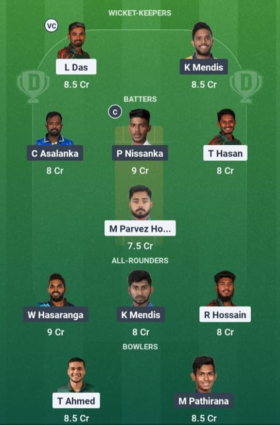BAN vs SL Dream11 Prediction Today Match 5 Asia Cup 2025