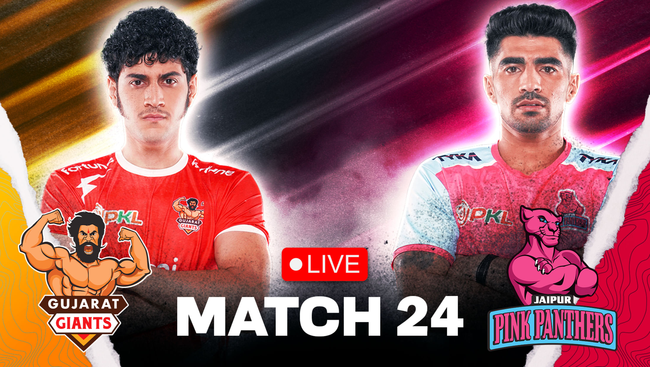 PKL 12: Where & how to watch Gujarat Giants vs Jaipur Pink Panthers, Match 24 of Pro Kabaddi 2025