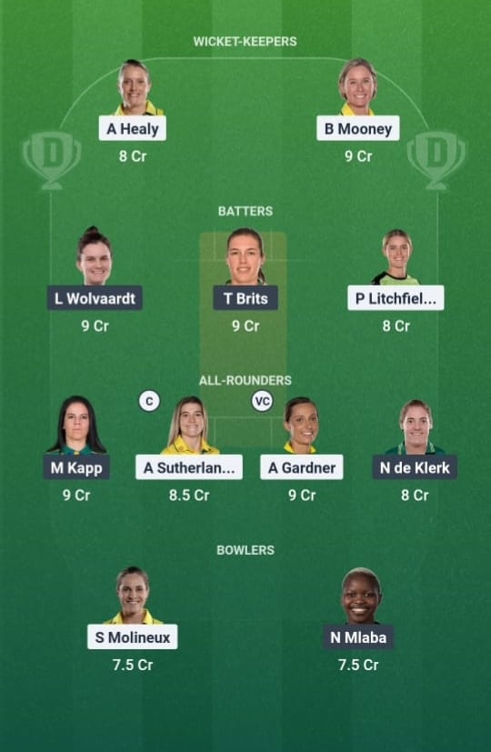 AUS vs SA Dream11 Prediction Today Match 26 ICC Women’s Cricket World ...