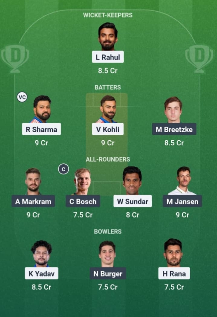 IND vs SA Dream11 Prediction Today Match 2nd ODI, India vs South Africa ...