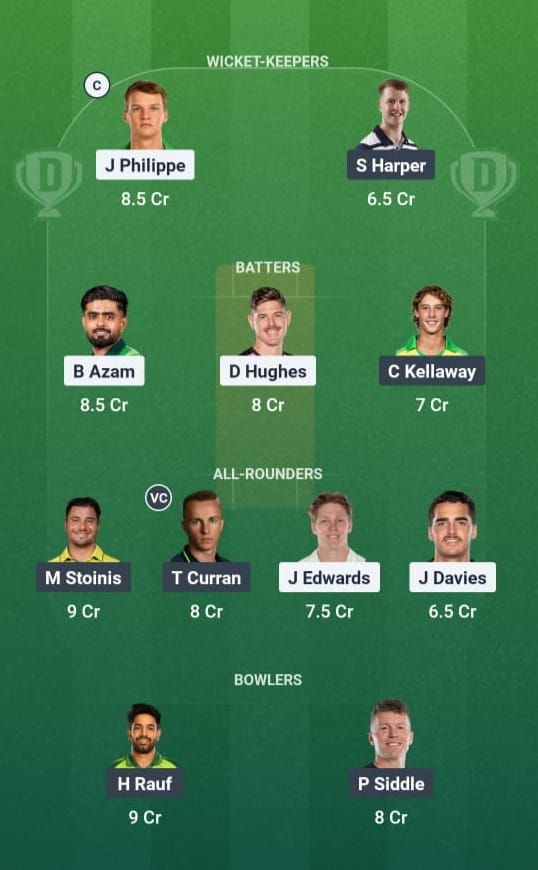 SIX vs STA Dream11 Prediction Today Match 11, Big Bash League 2025-26
