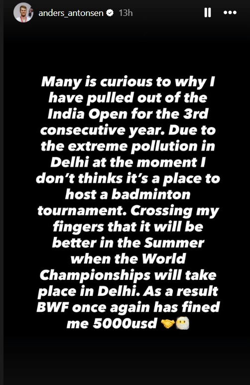 India Open 2026: World No. 3 Anders Antonsen highlights 'extreme ...
