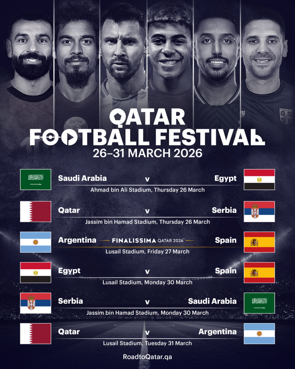 Messi vs Yamal: Qatar Football Festival 2026 to feature Spain vs ...