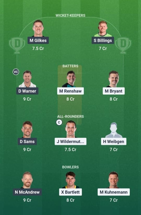 HEA vs THU Dream11 Prediction Today Match 29, Big Bash League 2025-26