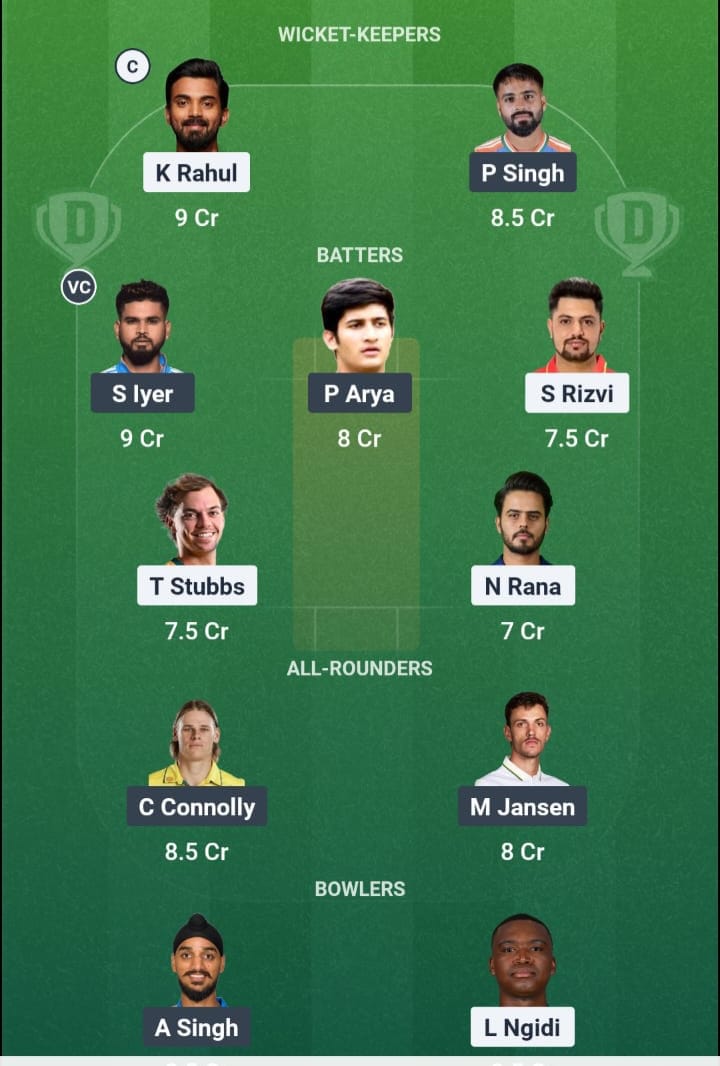 DC vs PBKS Dream11 Prediction Today Match 35, IPL 2026