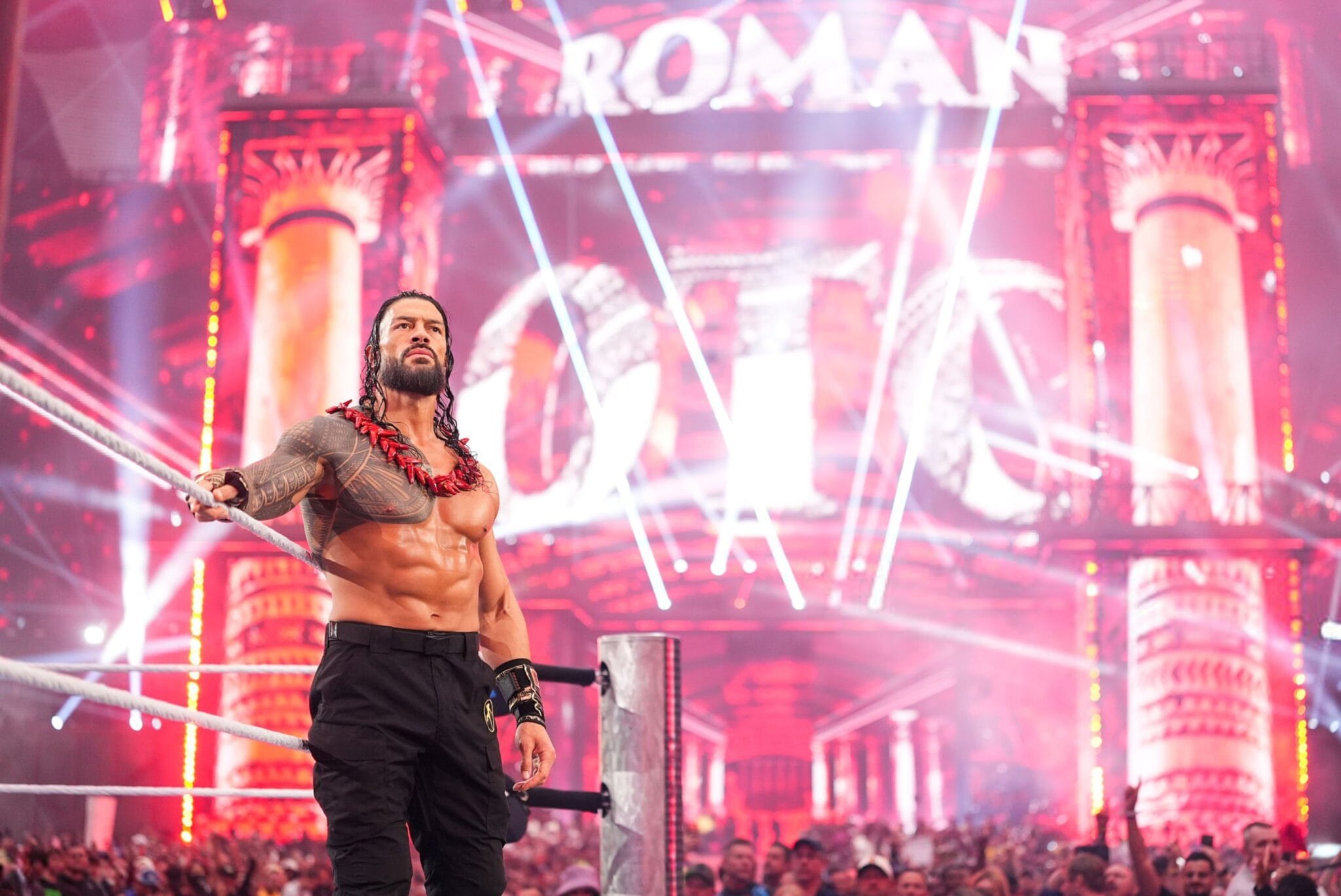 Which sneaker did Roman Reigns wear during WWE RAW (April 27, 2026)?
