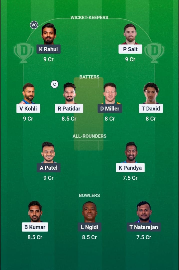 RCB vs DC Dream11 Prediction Today Match 26, IPL 2026