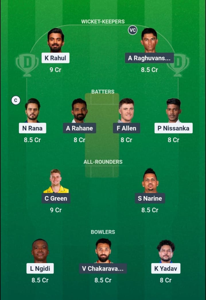 DC vs KKR Dream11 Prediction Today Match 51, IPL 2026
