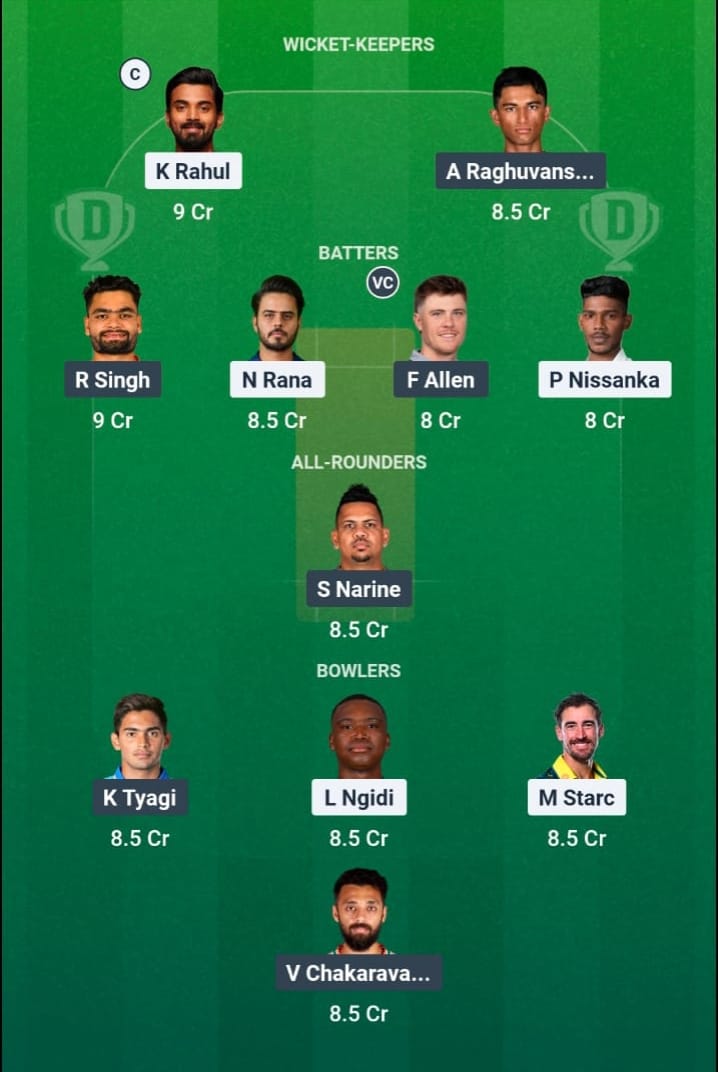 DC vs KKR Dream11 Prediction Today Match 51, IPL 2026